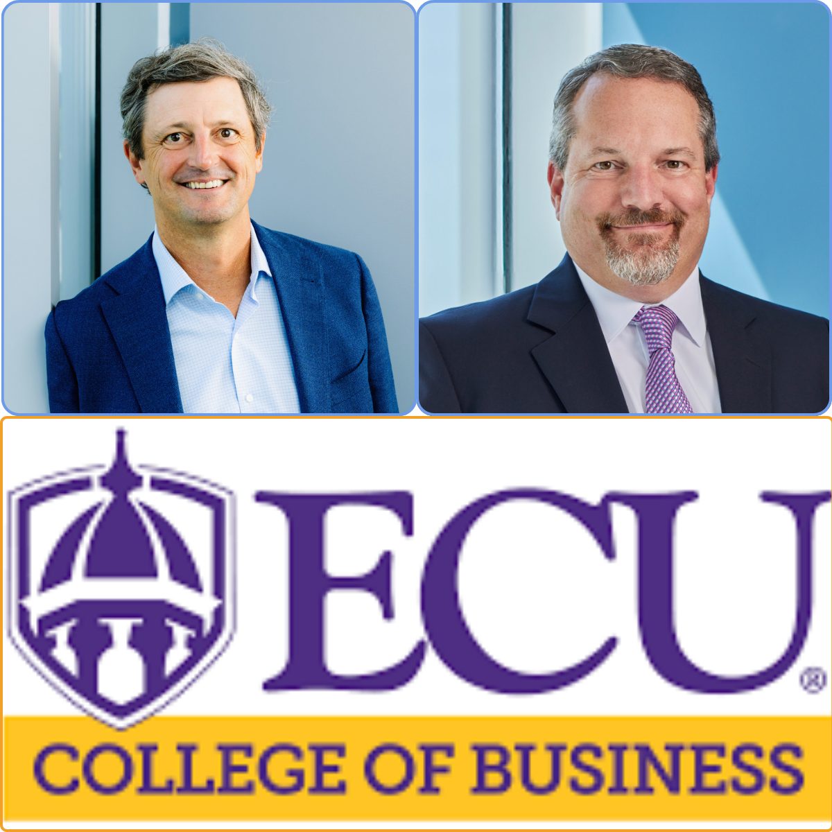 Partners: Michael Painter and Bob Miller speak at a panel for ECU COB's ...